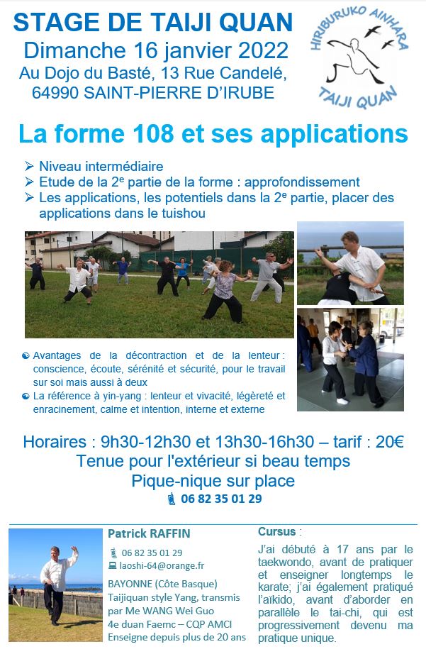 TAIJI QUAN (Taichi Chuan) – Hiriburuko Ainhara